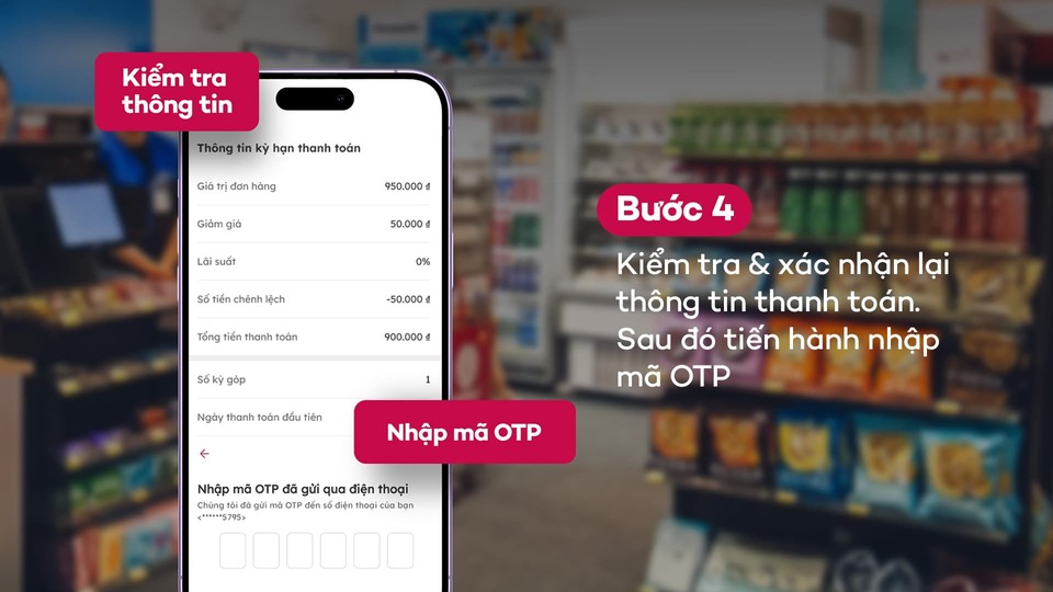 Hướng dẫn thanh toán mã QR qua tài khoản trả sau Home PayLater tại GS25